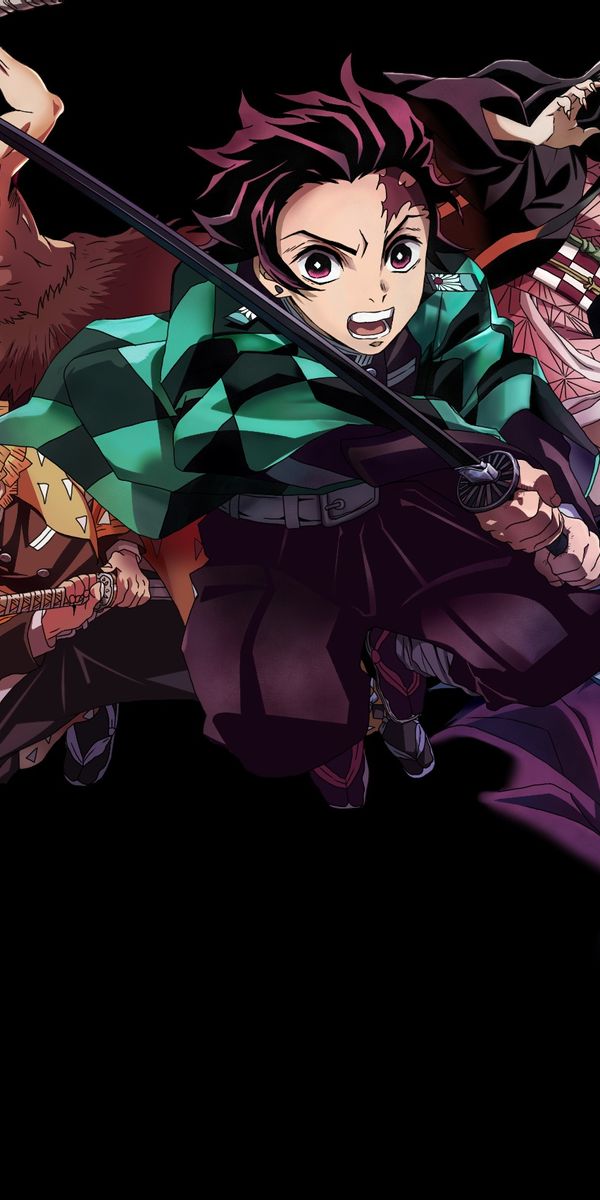 Phone wallpaper: Demon Slayer: Kimetsu No Yaiba, Tanjiro Kamado, Mask ...