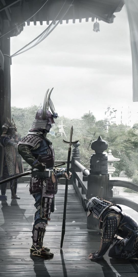 Phone wallpaper: Samurai, Fantasy, Banner, Warrior, Weapon 934441