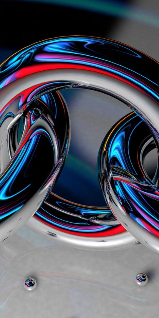 Phone wallpaper: 3D, Abstract, Rings, Cgi, Ring 1025784