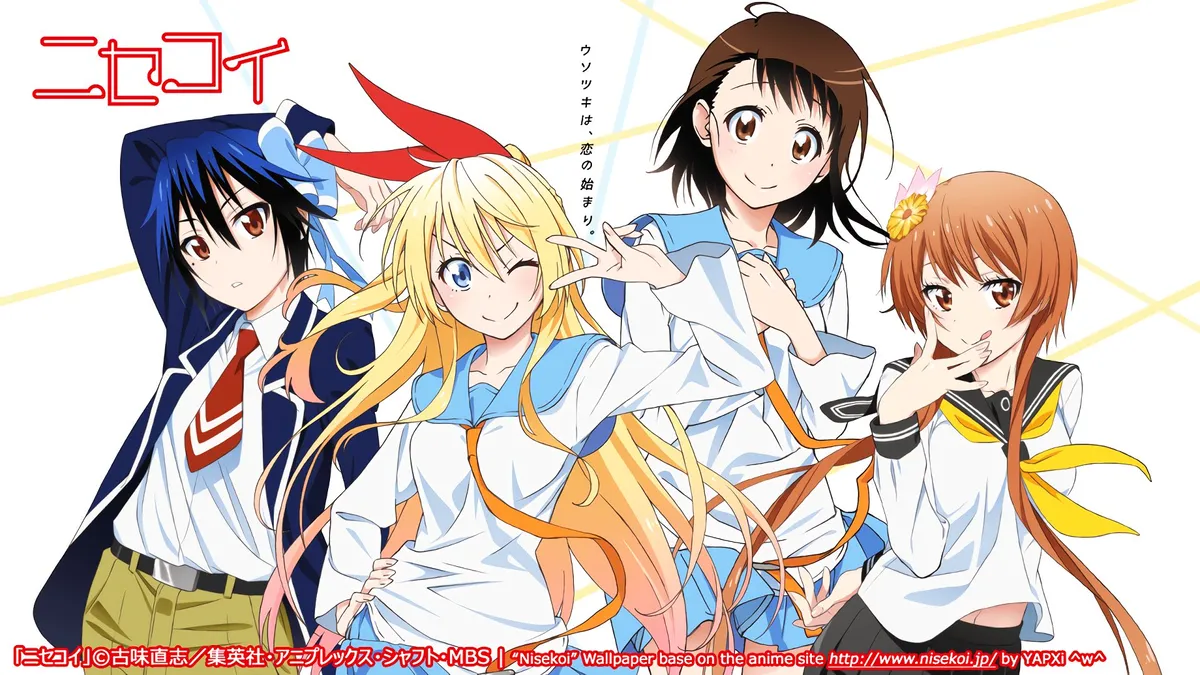 Desktop wallpaper: Anime, Nisekoi, Blonde, Blue Eyes, Brown Eyes, Brown ...
