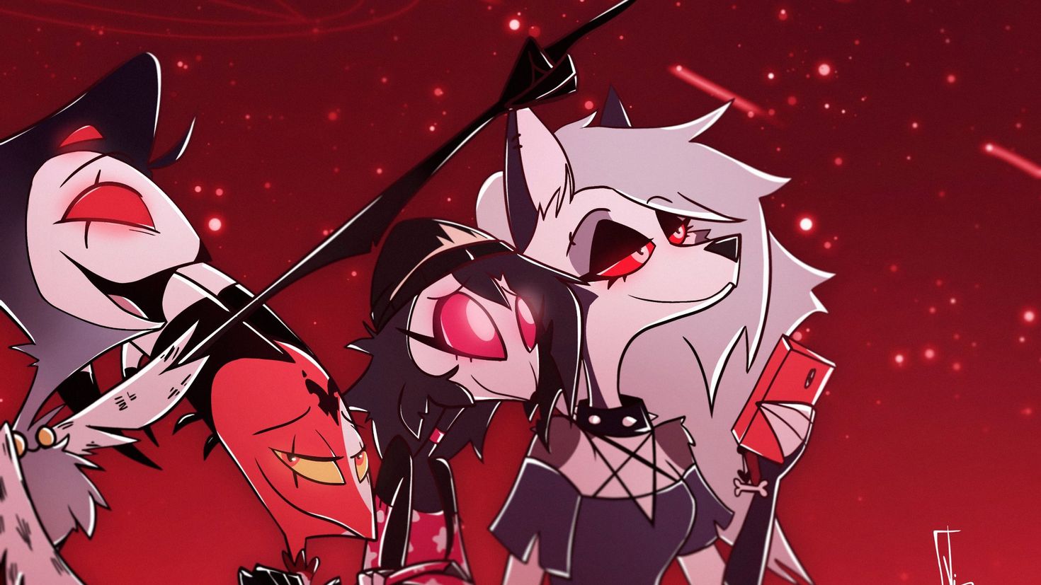 Desktop wallpaper: Blitzo (Helluva Boss), Stolas (Helluva Boss ...