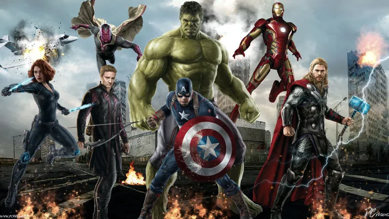 Desktop wallpaper: The Avengers, Poster, Hulk, Movie, Avengers: Age Of ...