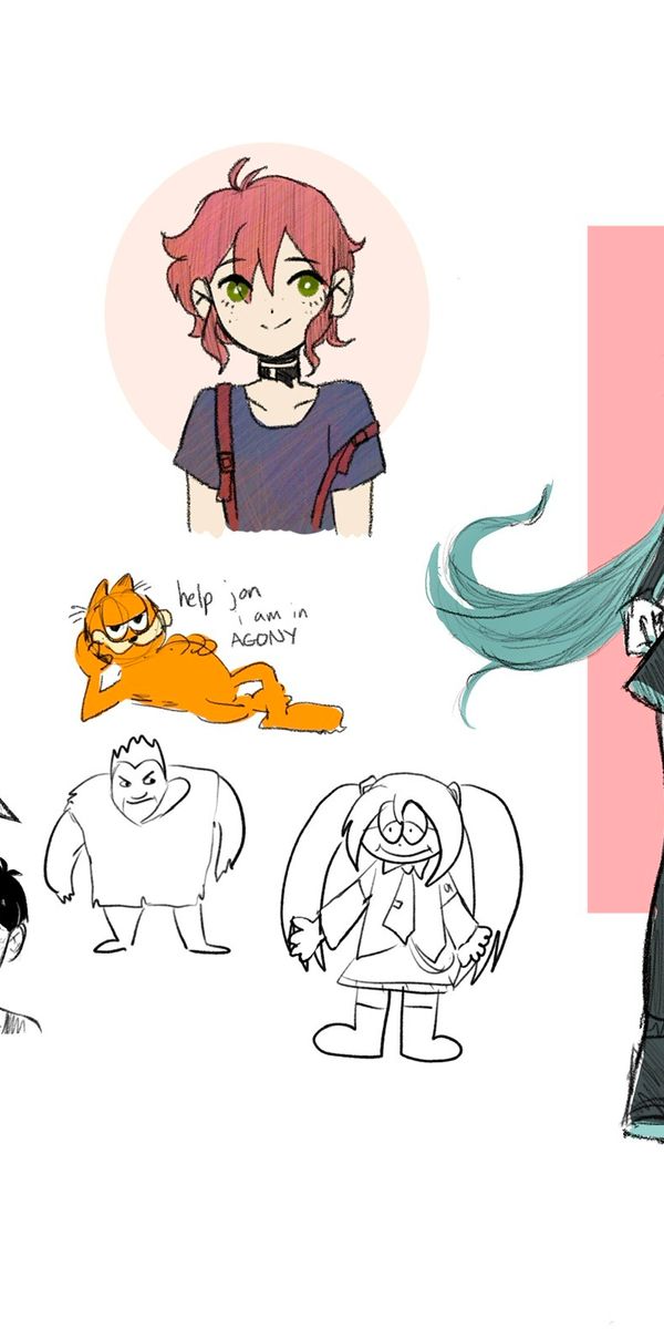 Desktop wallpaper: Video Game, Collage, Garfield, Hatsune Miku, Omori ...