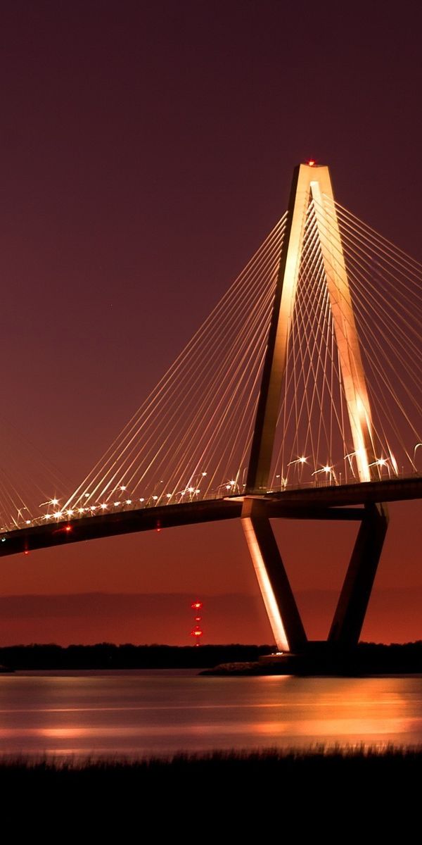 Phone wallpaper: Man Made, Bridge, Light, Night, River, Bridges 281953