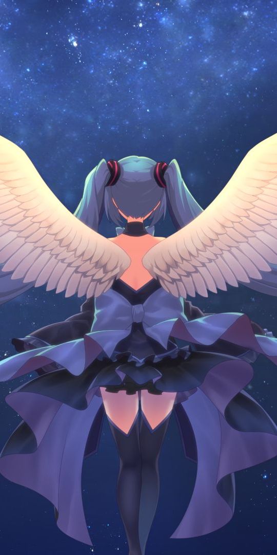 Desktop wallpaper: Anime, Vocaloid, Hatsune Miku, Wings 4K free ...