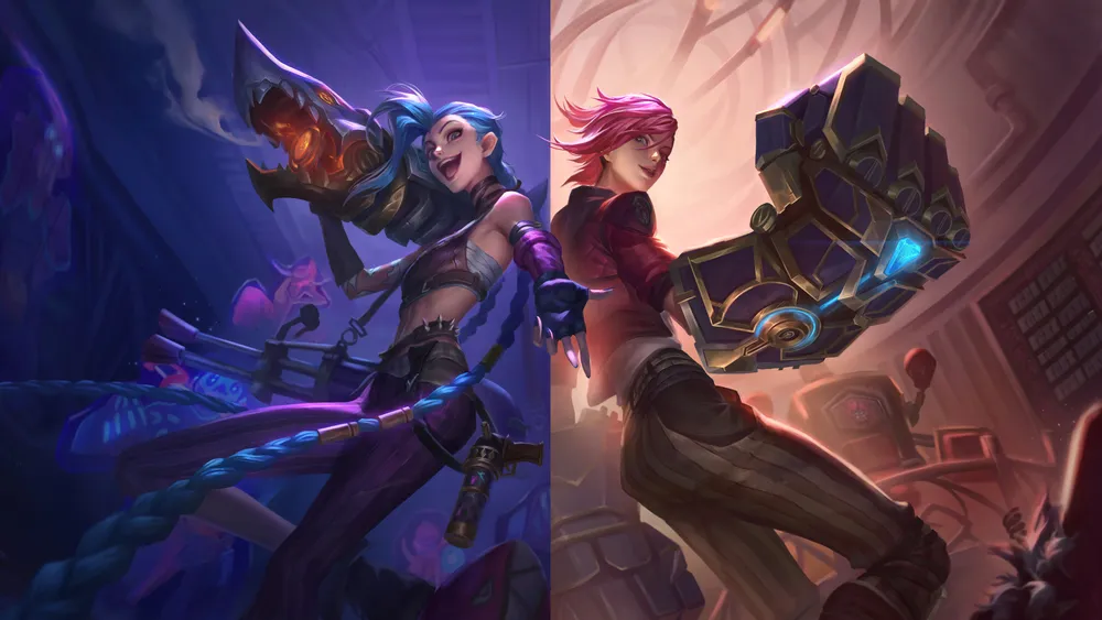 Fond d'écran HD: Arcane, Jinx (League Of Legends), Vi (Ligue Des ...