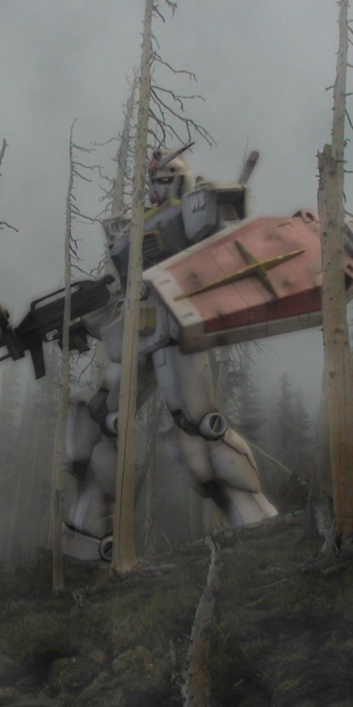 Phone wallpaper: Gundam, Anime, Tree 1512898