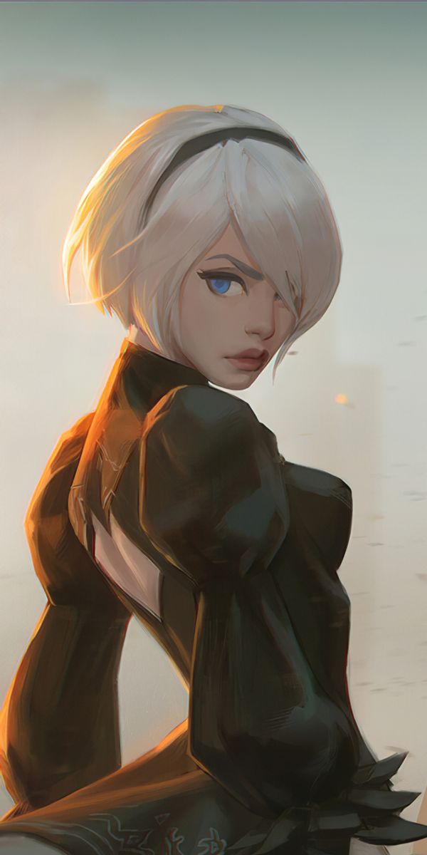 Phone wallpaper: Video Game, Nier: Automata, White Hair, Yorha No 2 ...