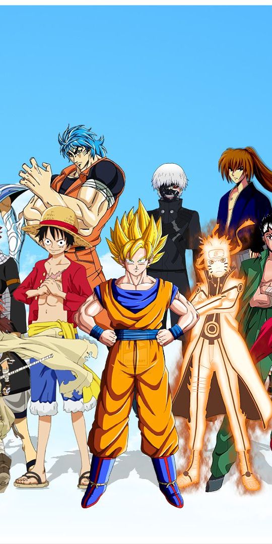 Phone wallpaper: Bleach, Goku, Toriko (Toriko), Attack On Titan ...