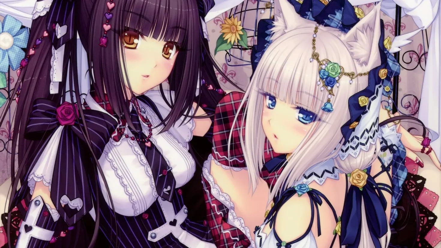 Desktop wallpaper: Vanilla (Nekopara), Nekopara, Chocola (Nekopara ...
