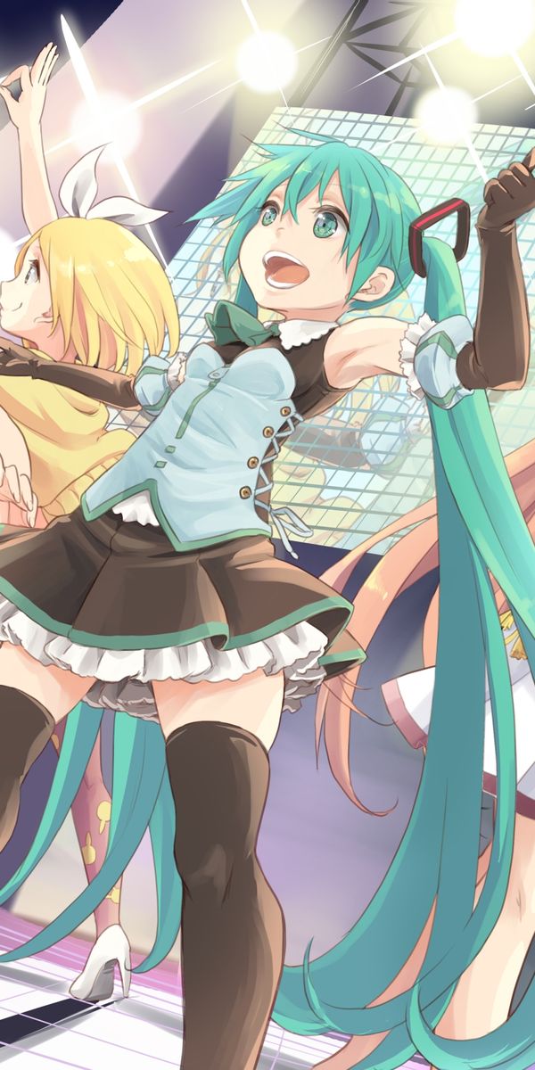 Desktop wallpaper: Anime, Vocaloid, Gumi (Vocaloid), Hatsune Miku, Len ...