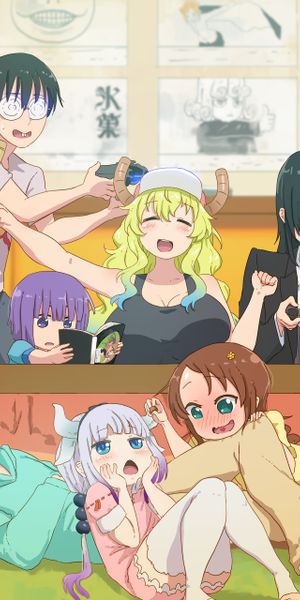 Phone wallpaper: Fafnir (Miss Kobayashi's Dragon Maid), Tohru (Miss ...