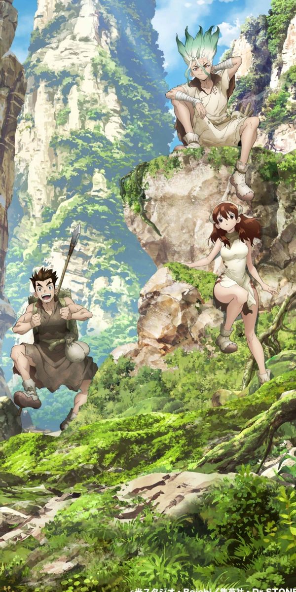 Phone wallpaper: Dr Stone, Senku Ishigami, Tsukasa Shishio, Anime ...