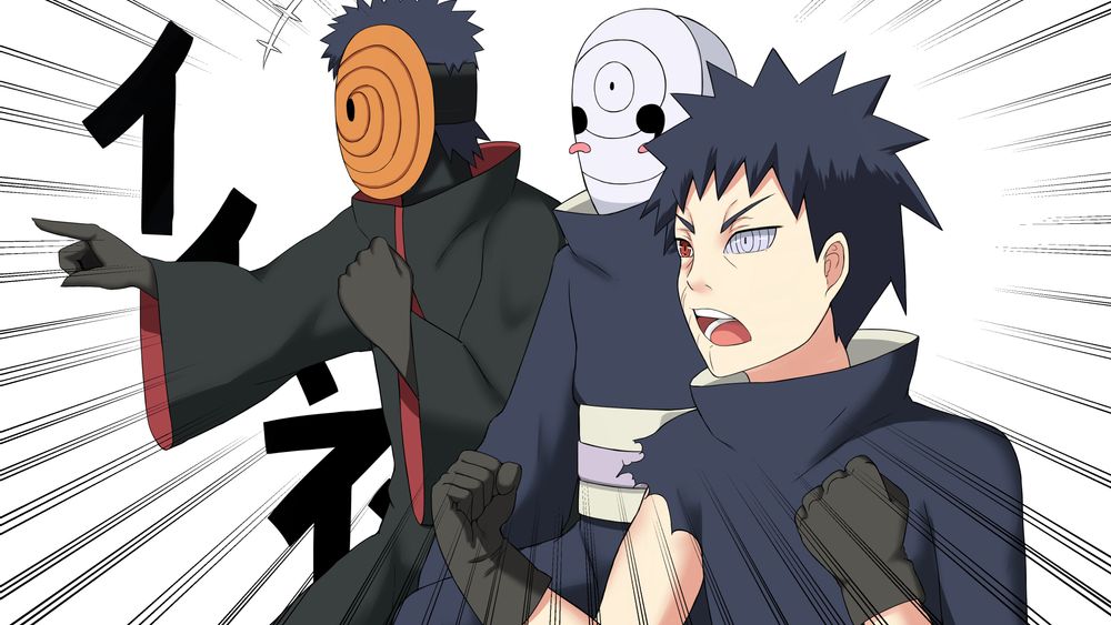 Obito Uchiha and Friends - Dynamic Naruto Anime Wallpaper