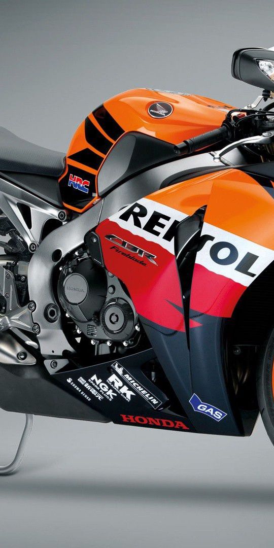 Phone wallpaper: Honda, Side View, Motorcycles, Motorcycle, Repsol 68485