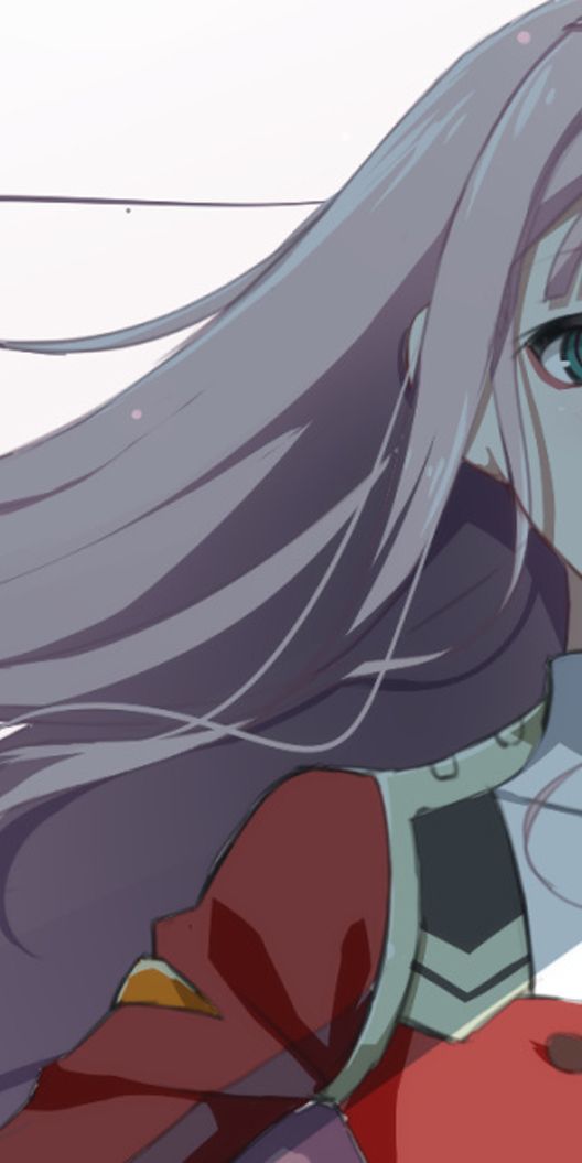 Phone wallpaper: Anime, Darling In The Franxx, Green Eyes, Horns, Long ...