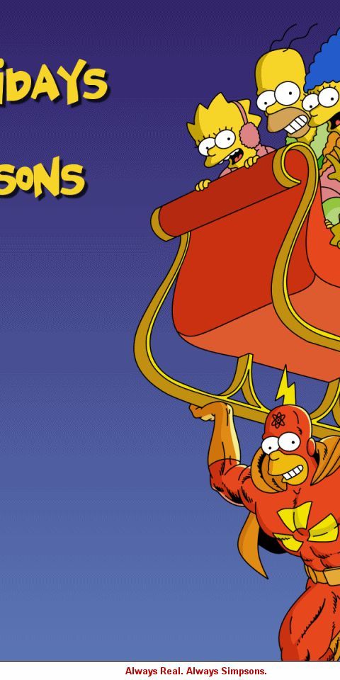 Fond d'écran HD: Bart Simpson, Vacances, Noël, Homer Simpson, Krusty Le ...