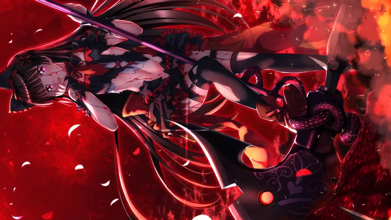 Desktop wallpaper: Anime, Gate, Axe, Black Hair, Blood, Gate: Jieitai ...