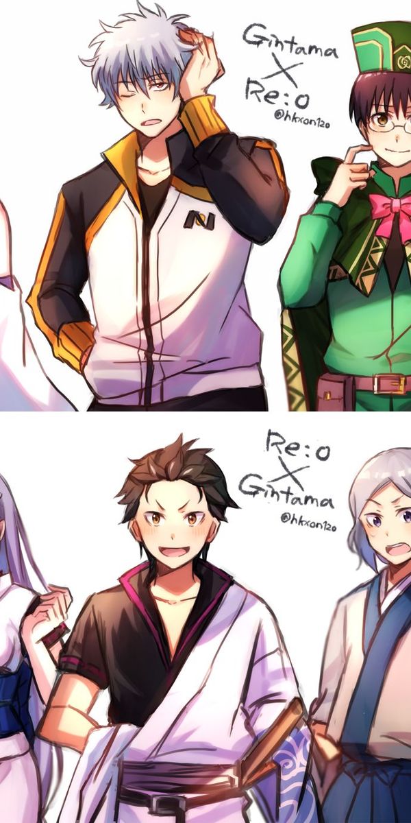 Phone wallpaper: Gintama, Anime, Crossover, Re:zero Starting Life In ...