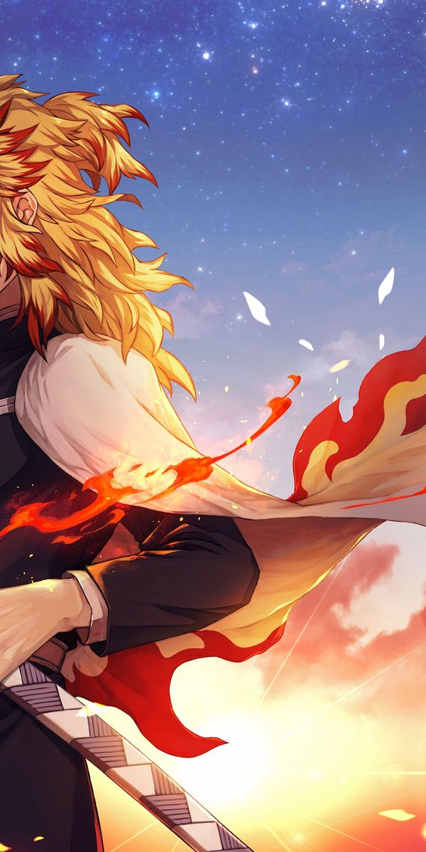 Desktop wallpaper: Kyojuro Rengoku, Demon Slayer: Kimetsu No Yaiba ...