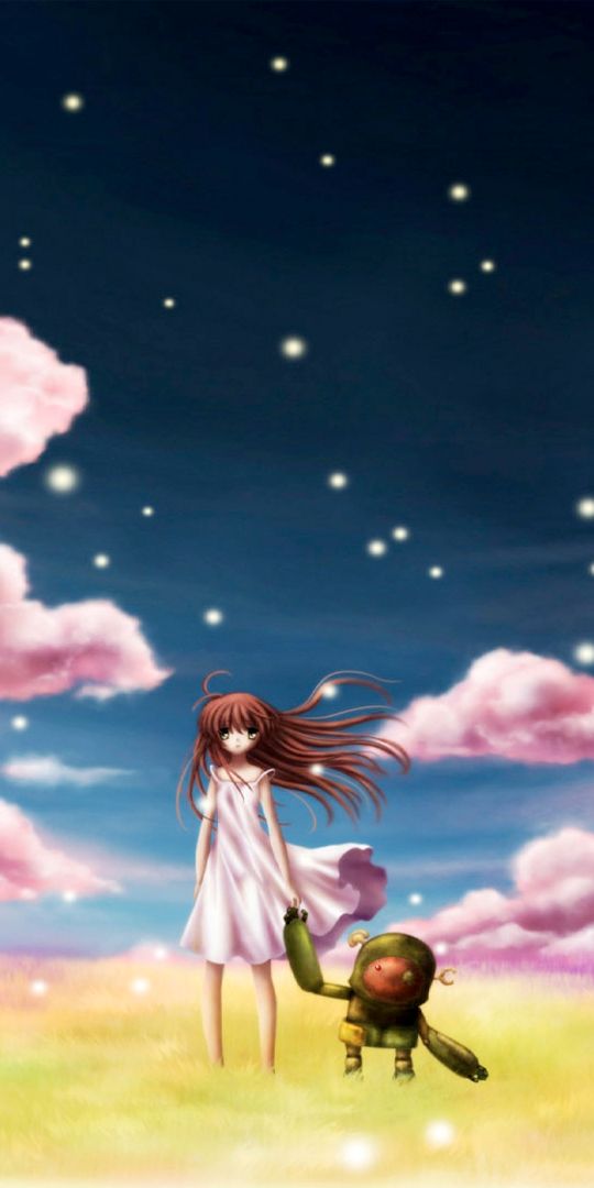 Phone wallpaper: Anime, Clannad, Girl From The Illusionary World, Junk ...