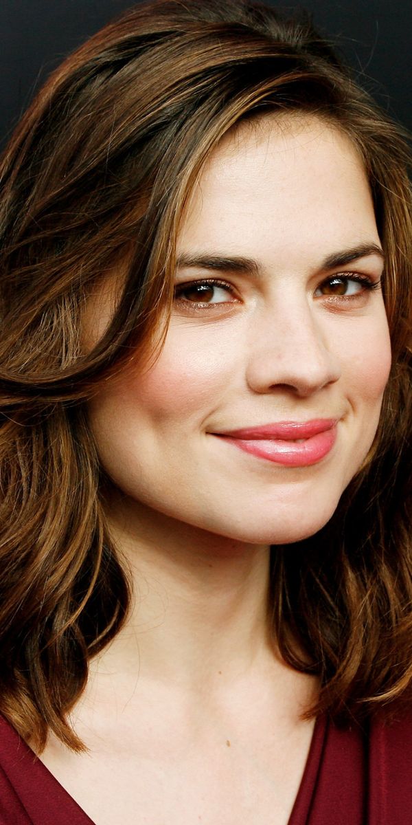 Phone wallpaper: Celebrity, Hayley Atwell, Face, Brown Eyes, Actress ...