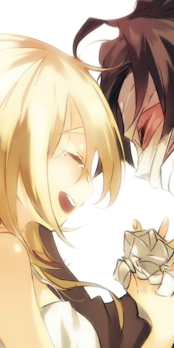 Phone wallpaper: Angels Of Death, Anime, Black Hair, Blonde, Crying ...