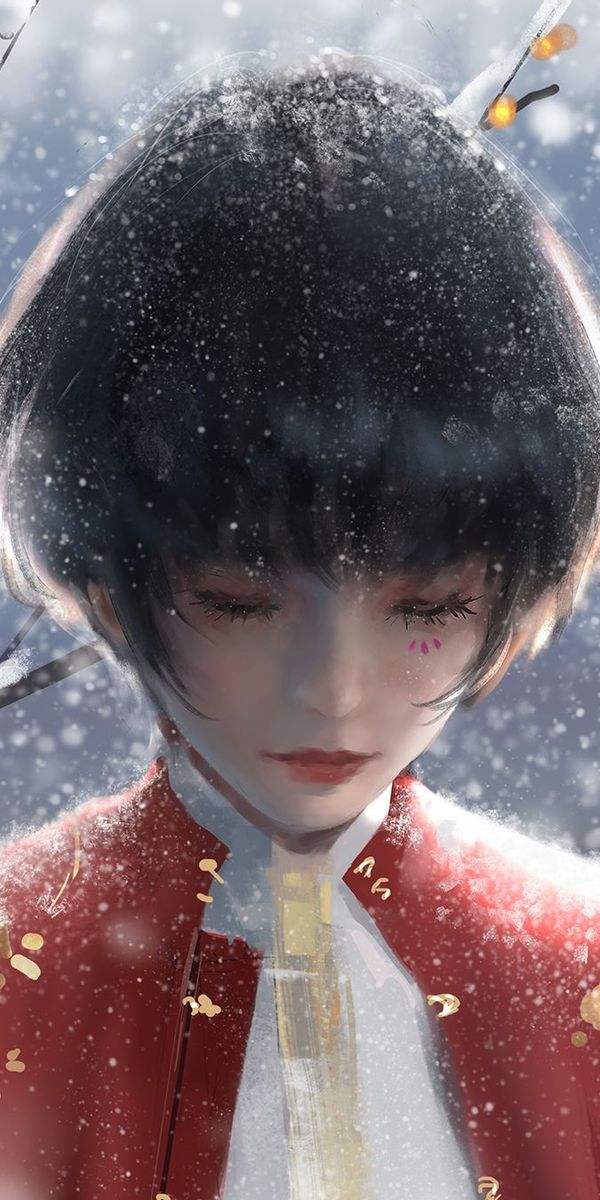 Phone wallpaper: Winter, Comics, Ghostblade, Jade (Ghostblade), Snow ...