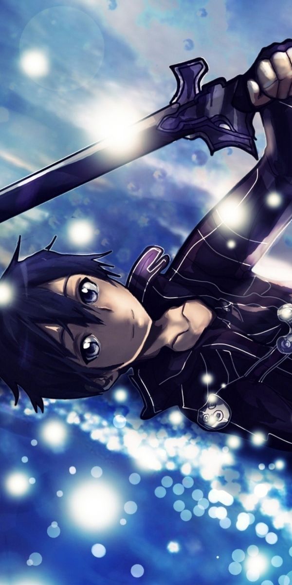 Phone wallpaper: Anime, Sword Art Online, Kirito (Sword Art Online ...