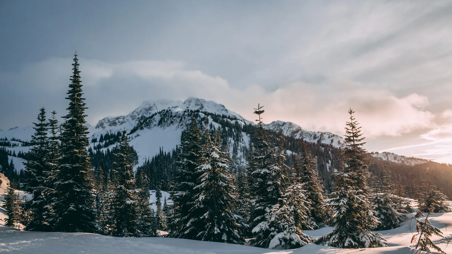 Papel de parede HD para desktop: Inverno, Natureza, Montanhas, Neve ...