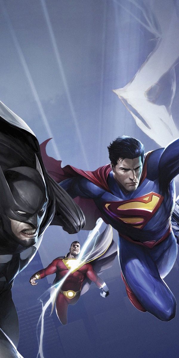 Phone wallpaper: Movie, Justice League: War, Batman, Billy Batson ...