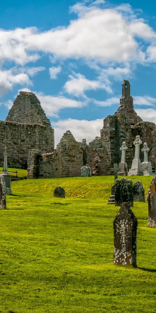 Desktop wallpaper: Cemetery, Ireland, Religious, Clonmacnoise Monastery ...