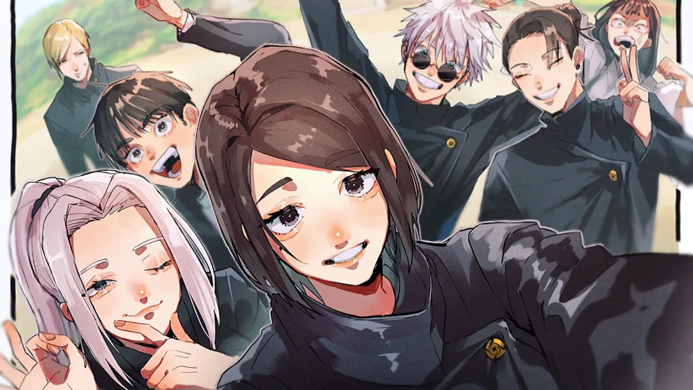 Desktop wallpaper: Satoru Gojo, Suguru Geto, Jujutsu Kaisen, Shoko ...