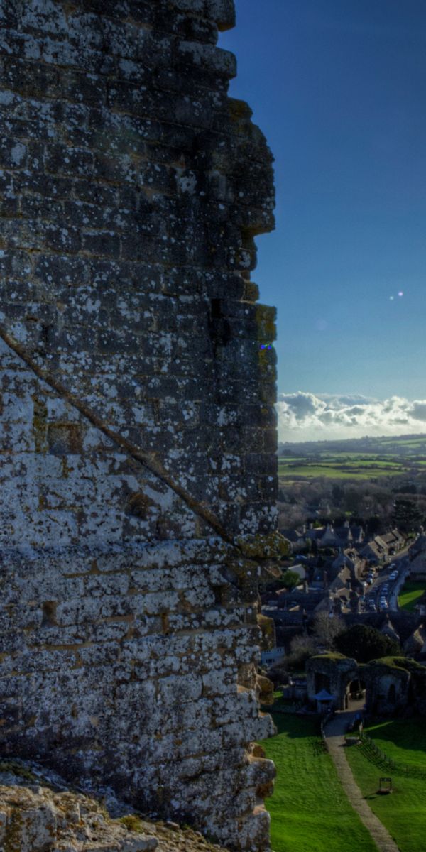 Desktop wallpaper: Man Made, Corfe Castle, Castles 4K free download for ...