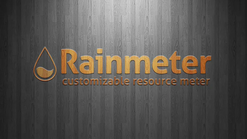 Desktop wallpaper: Technology, Rainmeter, Colors, Customization, Wood ...