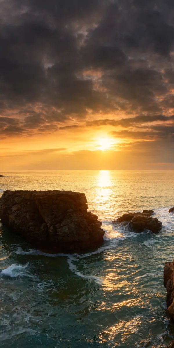 Phone wallpaper: Sunrise, Earth, Coastline, Coast, France, Horizon ...