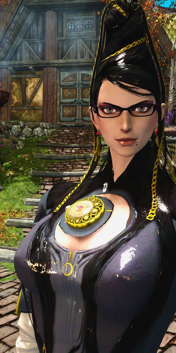 Phone wallpaper: Video Game, Crossover, Bayonetta (Character), Skyrim ...