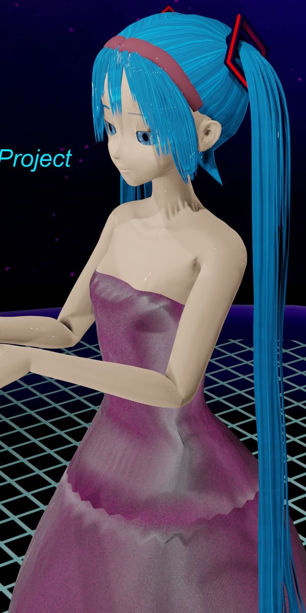 Phone wallpaper: Anime, Vocaloid, Blender 3D, Blender, Blue Eyes, Blue ...