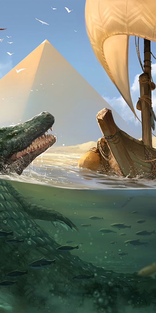 Fond d'écran HD: Assassin's Creed, Crocodile, Assassin's Creed: Origins ...