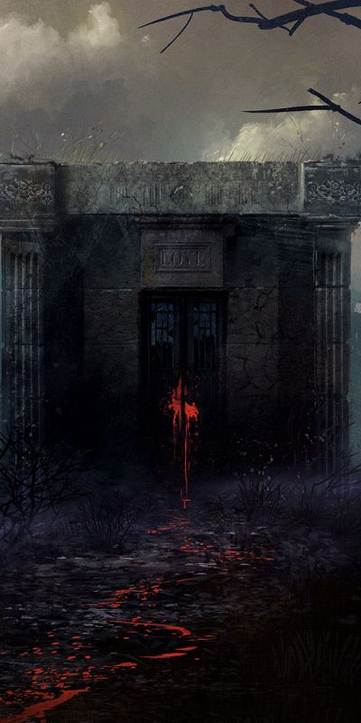 Phone wallpaper: Graveyard, Dark, Cemetery, Fog, Night 1354640