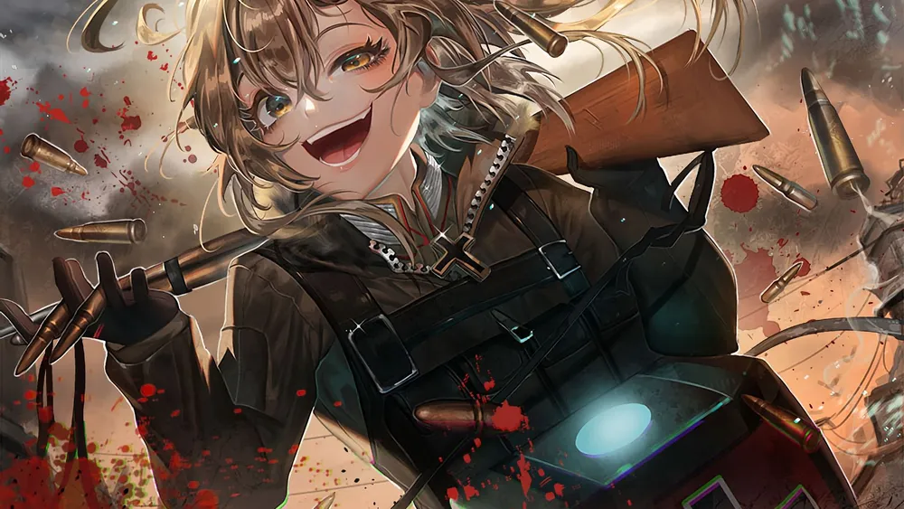 Desktop wallpaper: Tanya Degurechaff, Youjo Senki, Short Hair ...
