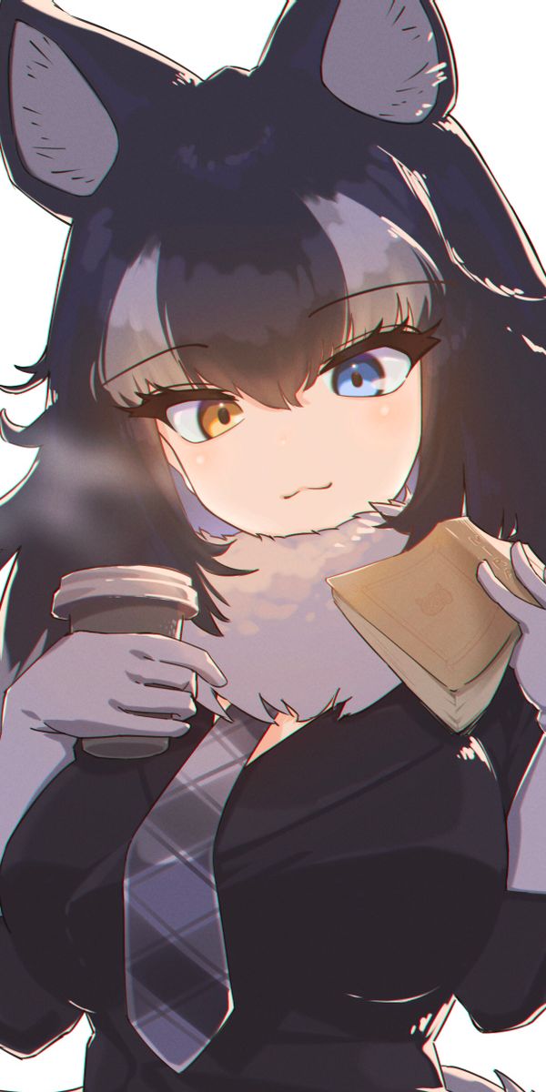 Desktop wallpaper: Grey Wolf (Kemono Friends), Anime, Kemono Friends ...