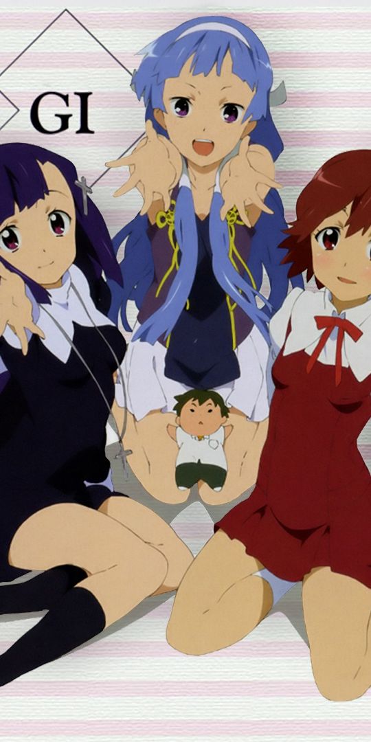 Desktop wallpaper: Anime, Kannagi: Crazy Shrine Maidens, Blue Hair ...