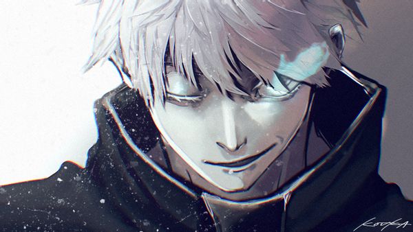 HD desktop wallpaper: Anime, White Hair, Satoru Gojo, Jujutsu Kaisen ...