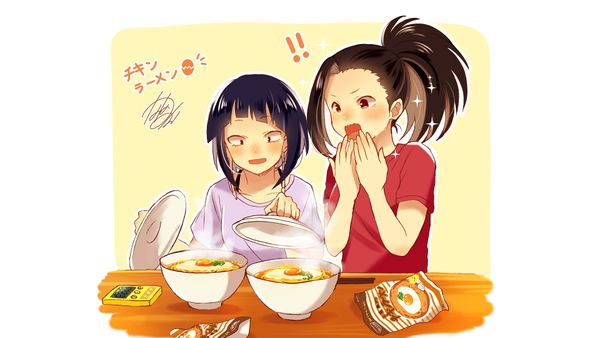 Fond d'écran HD: Animé, My Hero Academia, Momo Yaoyorozu, Kyôka Jirô ...