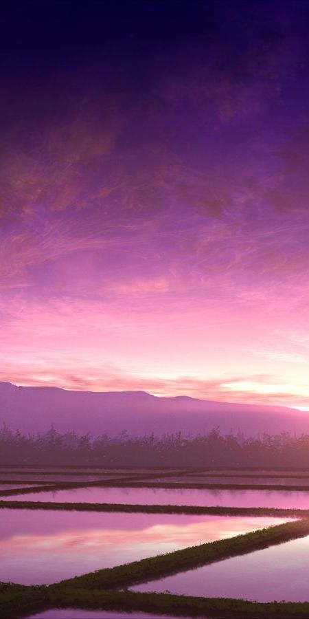 Desktop wallpaper: Anime, Water, Sunset, Sky, Mountain, Cloud 4K free ...
