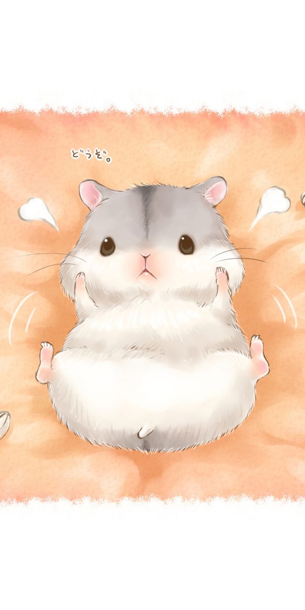 Phone wallpaper: Hamster, Anime, Original, Cute 861809