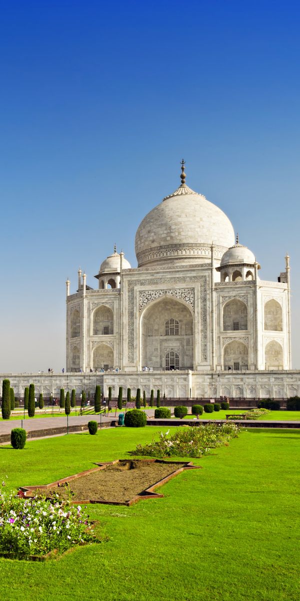 Phone wallpaper: Taj Mahal, India, Man Made, Dome, Monument, Park ...