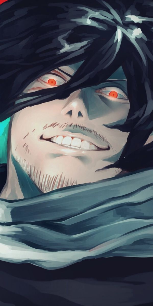 Phone wallpaper: Anime, My Hero Academia, Smile, Scarf, Red Eyes, Black ...