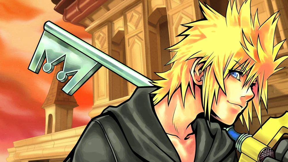 Roxas with Keyblade in Kingdom Hearts II - desktop background